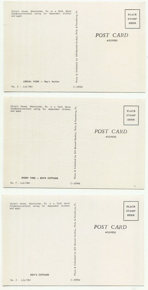 Warminster PA Christ's Home Lot of 3 Postcards Pennsylvania | eBay