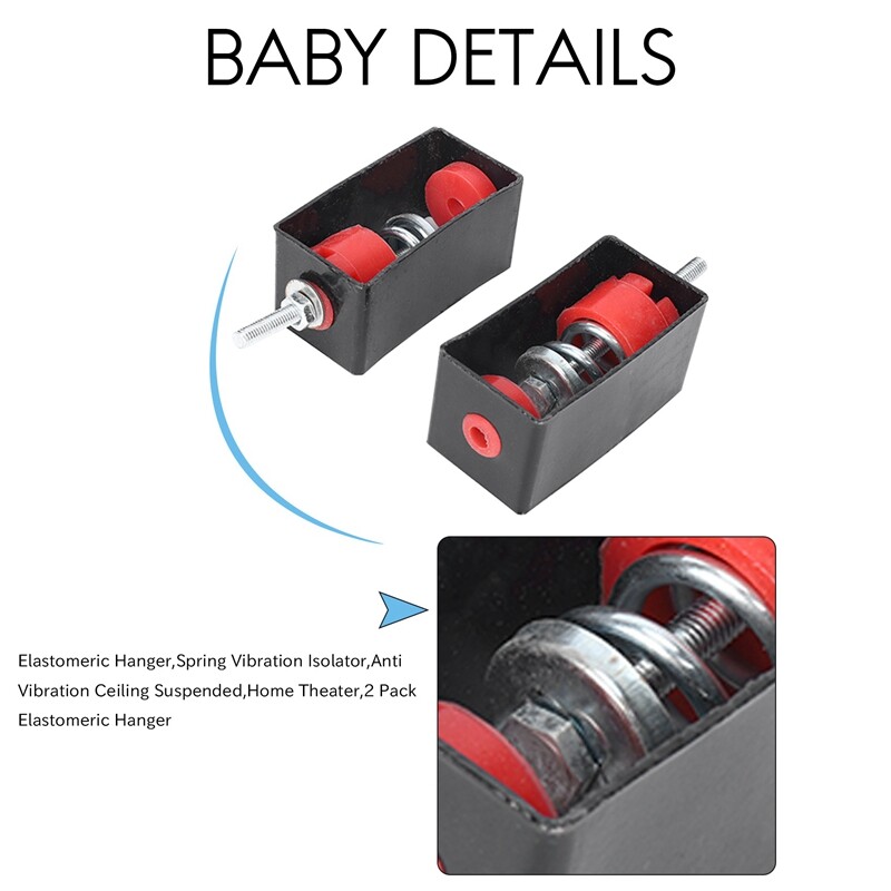 Spring Hanger Vibration Insulator WORGEOUS 2pcs Hanger Mount Vibration ...