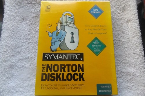 SYMANTEC NORTON DISKLOCK VERSION 3.5 WINDOWS/DOS VINTAGE BOXED ( 1994 ...
