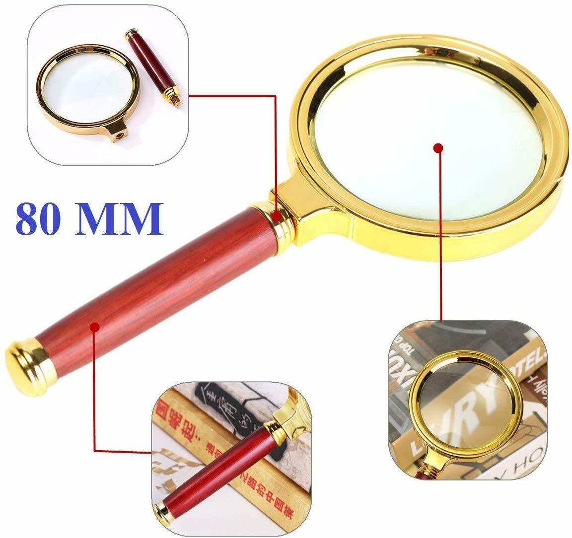 Double Glass 10X High Power Magnifier Magnifying Glass for jewelry ...