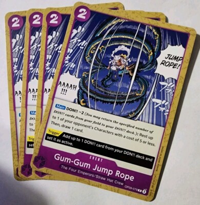 Gum-Gum Jump Rope OP09-079 One Piece Emperors in the New World X (4 ...