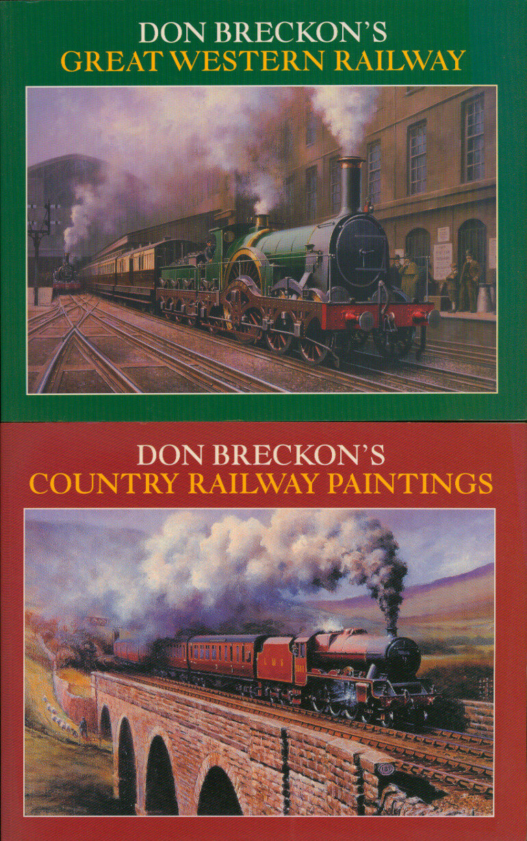 Lot of 2 Don Breckon Books, Railway Paintings & Great Western | eBay