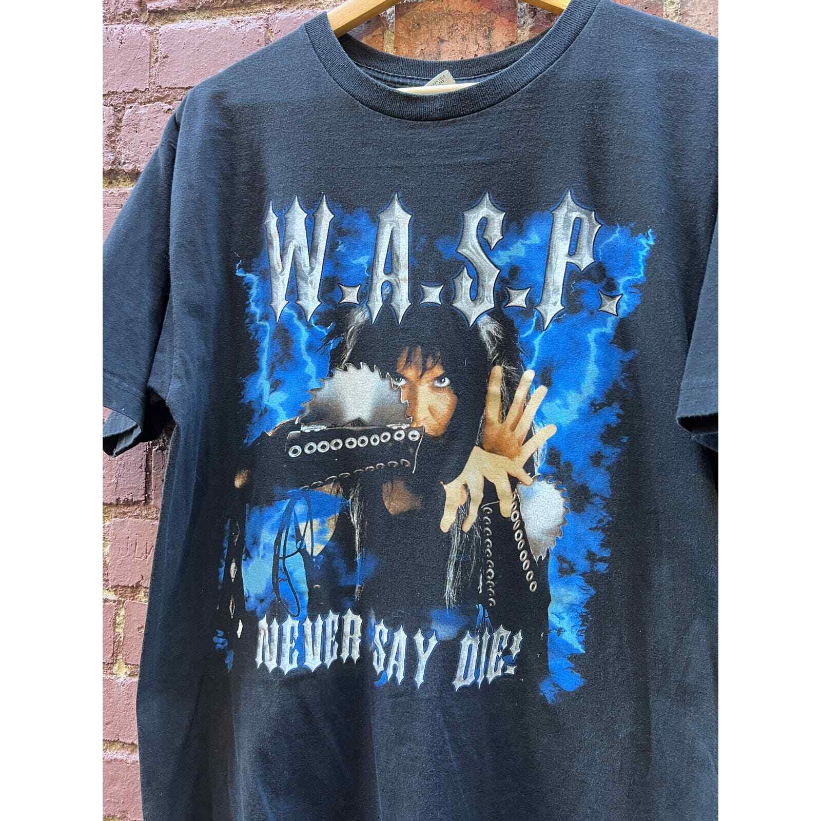 W.A.S.P. Nation Heavy Metal T-Shirt - sz L - World Domination Come back ...