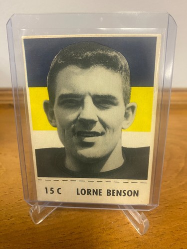 1956 SHREDDED WHEAT LORNE BENSON CFL WINNIPEG BLUE BOMBERS 15 C | eBay