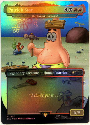 MTG Patrick Star RAINBOW FOIL Secret Lair x SpongeBob 1931 NM | eBay