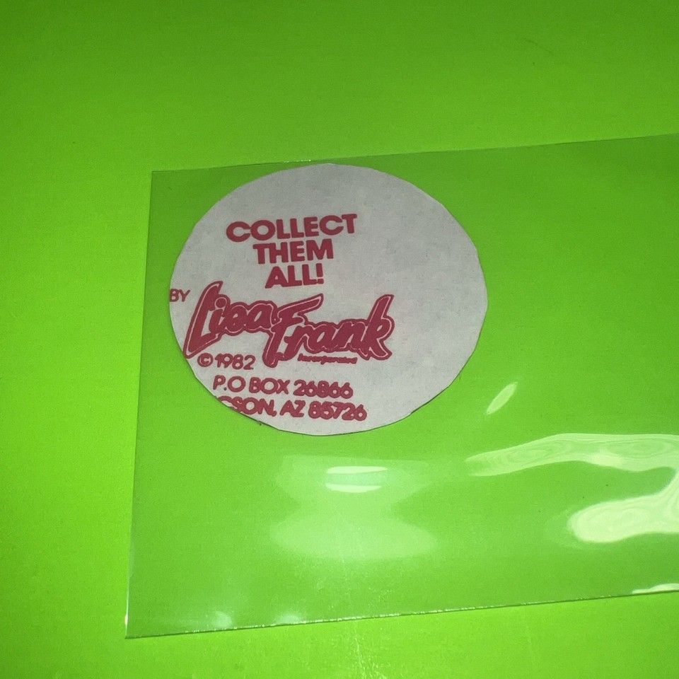 Lisa Frank 1982 Sticker Vintage Rainbow Ice Cream Cone Space | eBay