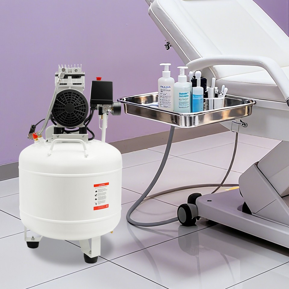750w Portable Industrial Air Compressor Oil-free Dental Medical Lab ...