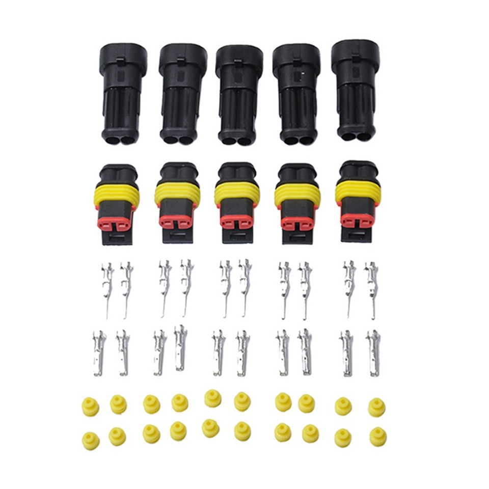 15 Pairs Automotive Electrical Connectors Waterproof Wire Plug Kit | eBay