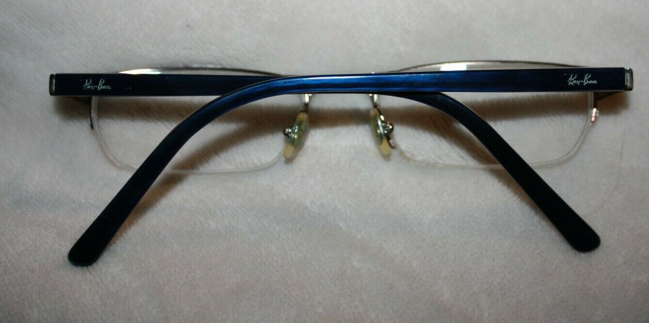 Ray-Ban Ladies Copper Brown Tort & Navy Blue Eye-Glass Frames RB 6066 ...