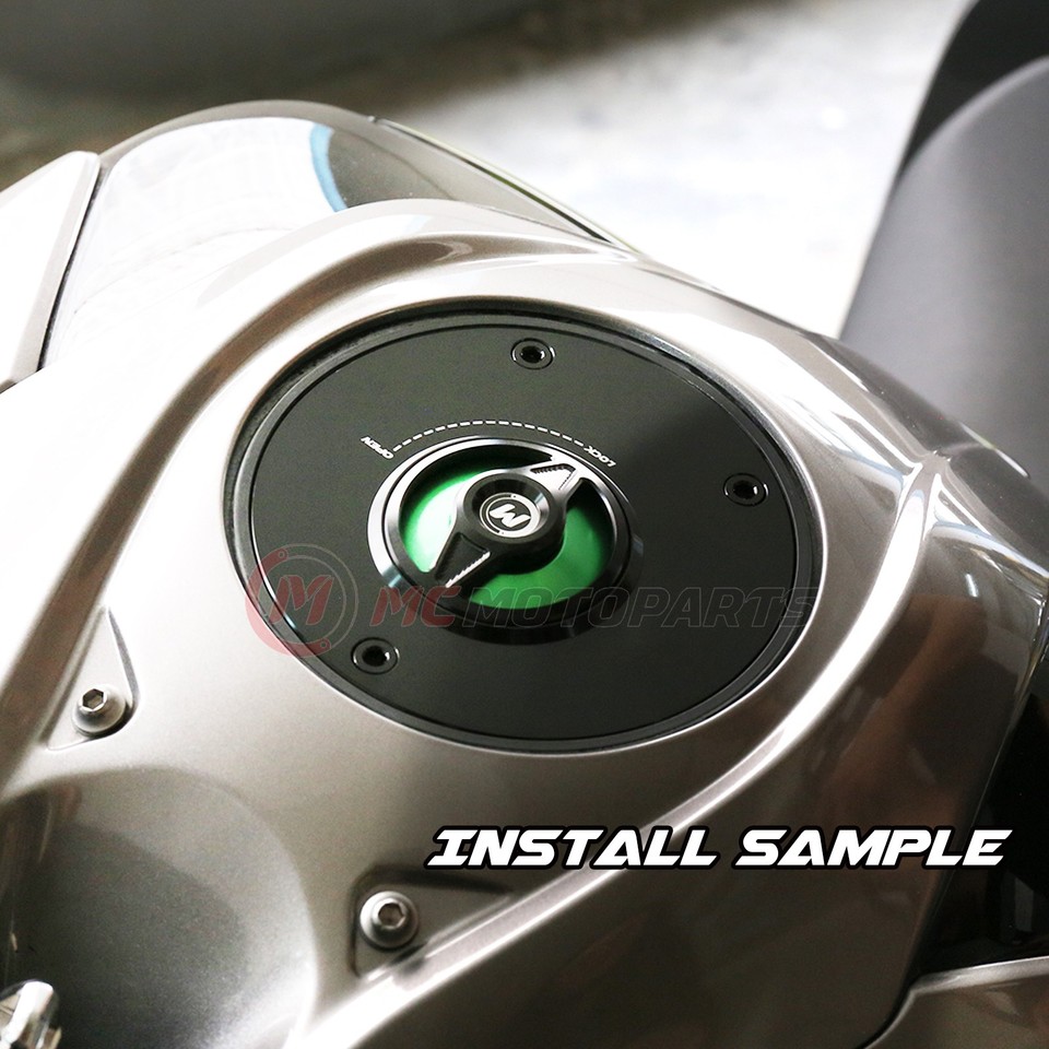 Green REVO-B Quick Lock Fuel Cap For Ninja 1000 SX 11 12 13 14 15 16 17 ...
