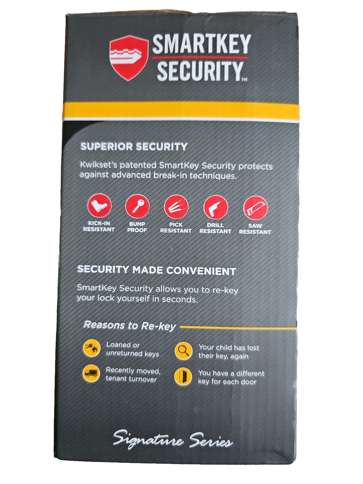 Kwikset 92580-022 Signature Series Single Cylinder Deadbolt Smartkey Matte Black | eBay