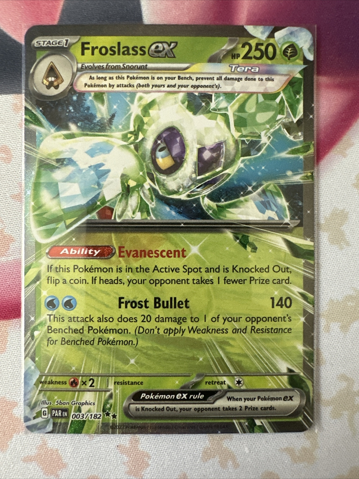 Pokémon TCG Froslass ex Paradox Rift 003/182 Holo Double Rare | eBay