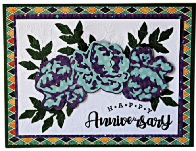 Diamond Press Layered Rose 22 pc Stamp and 20 pc Die Set Cardmaking ...