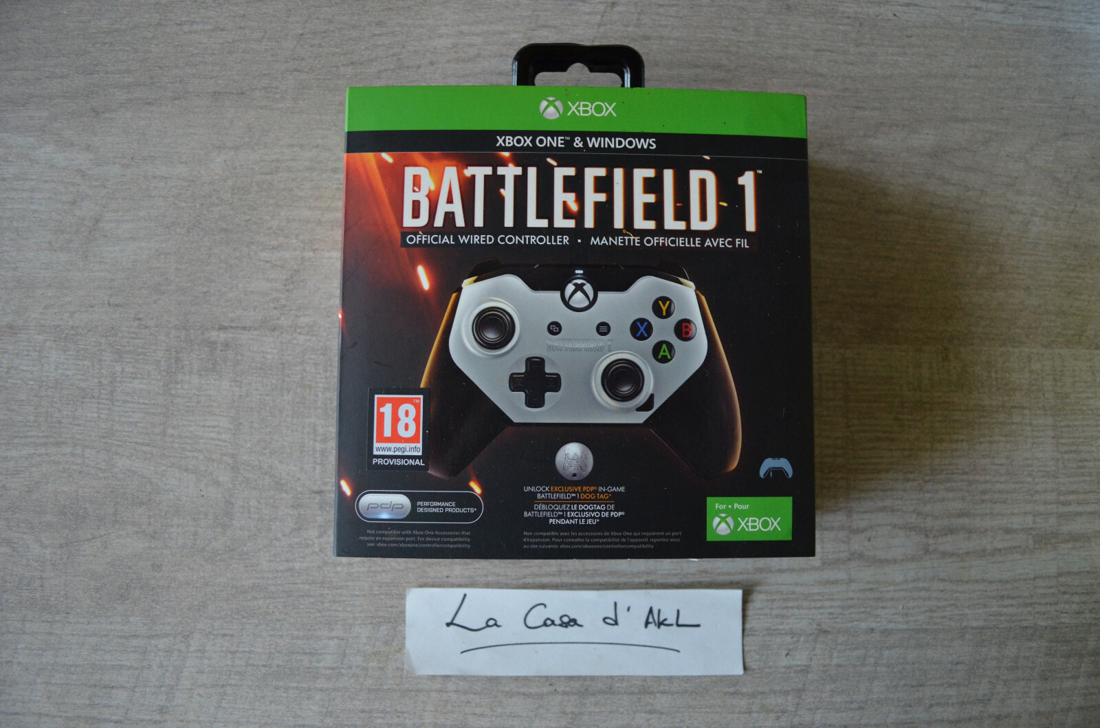 Manette exclusive BATTLEFIELD 1 - Filaire TUNGUSKA - pour XBOX ONE ...