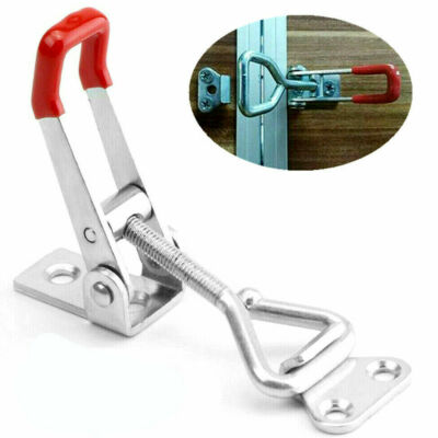 2/4×Cabinet Box Lever Handle Toggle Catch Latch Lock Clamp Hasp ...