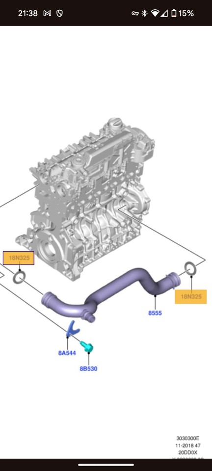 2372936 FORD MONDEO/KUGA/TRANSIT/FOCUS 2.0 TDCI Thermostat O-rings Pack ...