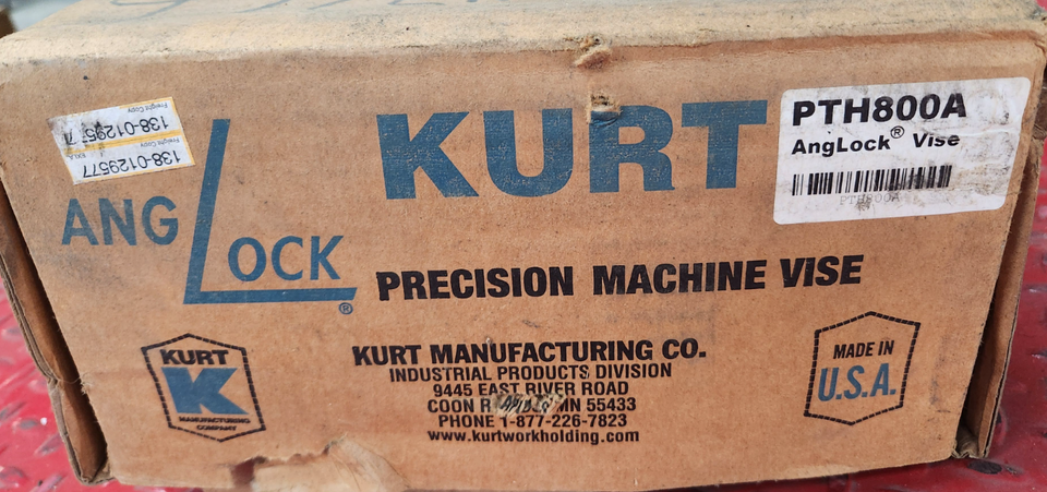 KURT ANG LOCK 8" Hyd Pull Type Precision Machine Vise Milling BRAND NEW ...