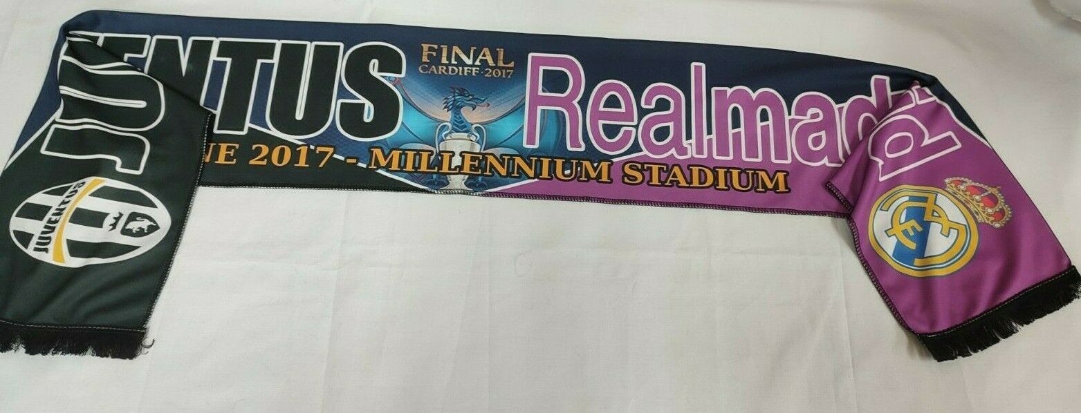 Scarf Poly Juventus Real Madrid Final Cardiff 2017 Millennium Stadium ...