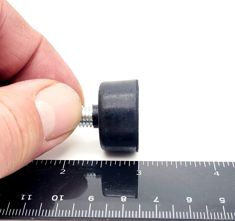 4 Pack M8 Stud Rubber Adjustable Leveling Glide Feet Furniture Table ...