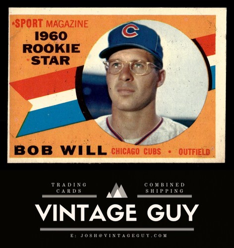 1960 Topps #147 Bob Will Vintage Chicago Cubs Baseball Card | eBay