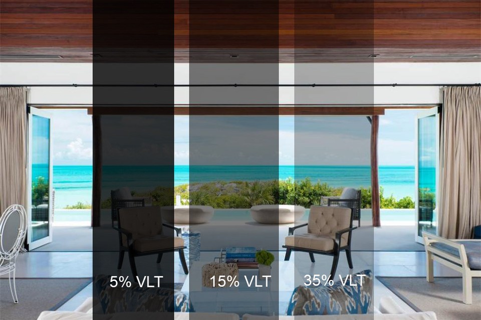 One Way Mirror Privacy Reflection Window Tint Film Reduce Heat & Energy ...