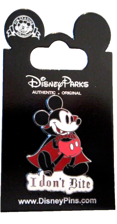 DISNEY 2009 MICKEY MOUSE I DON'T BITE VAMPIRE NOT SO SCARY HALLOWEEN ...