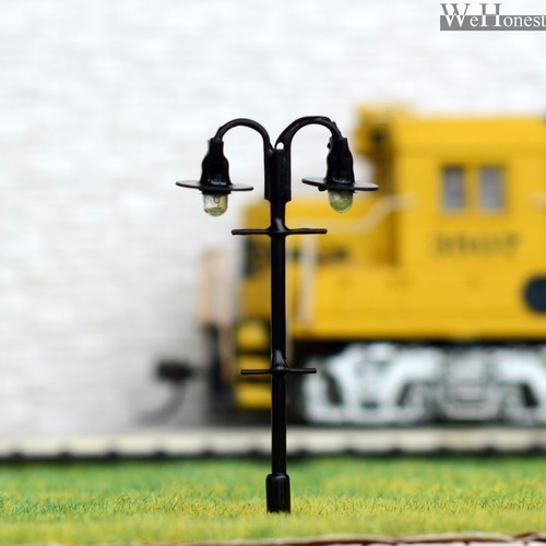 10 x OO / HO Scale Model Train Lamps Railroad Lamp posts 12V Street ...