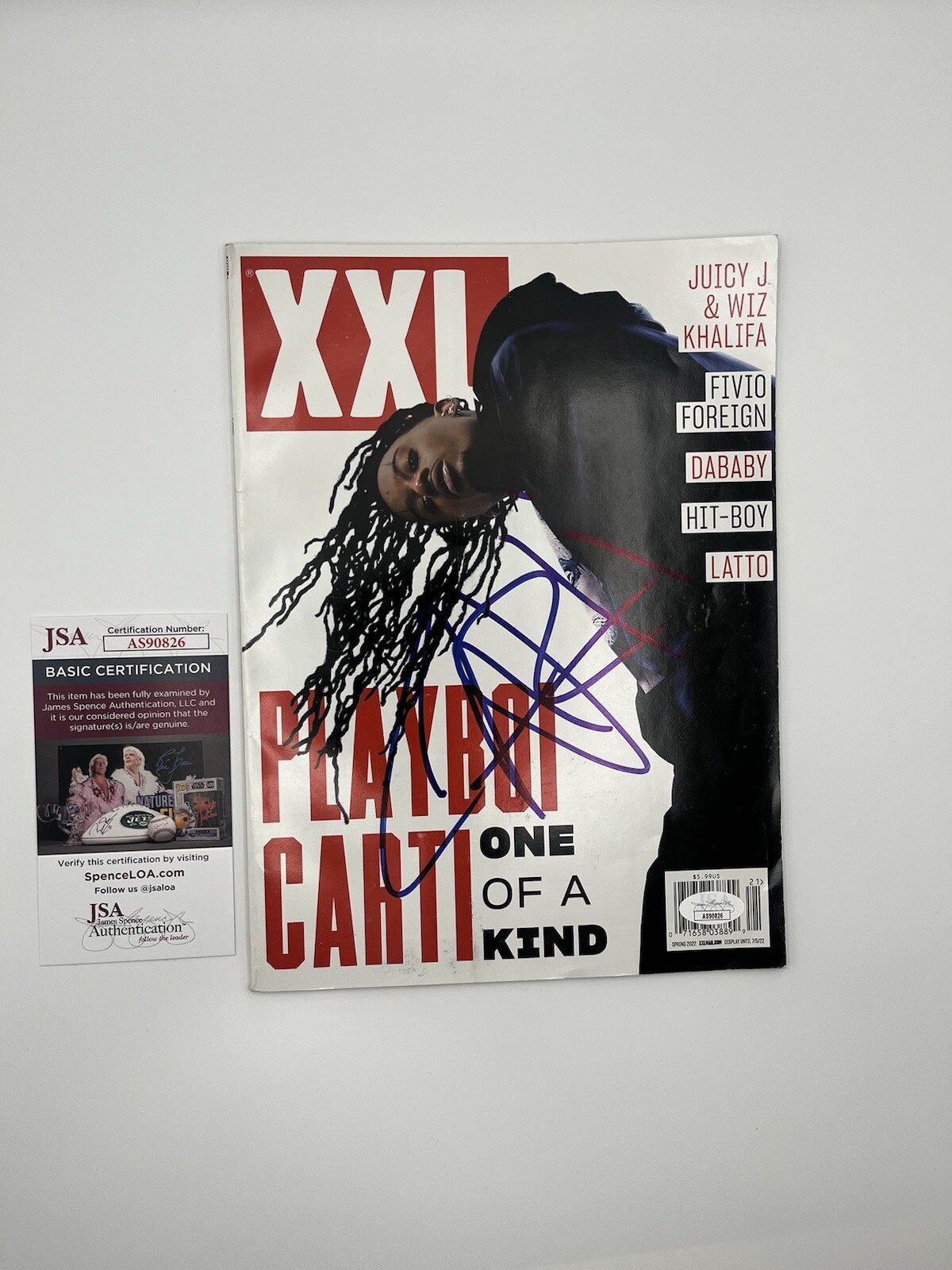 PLAYBOI CARTI SIGNED AUTOGRAPHED XXL MAGAZINE RAP OPIUM JSA COA ...