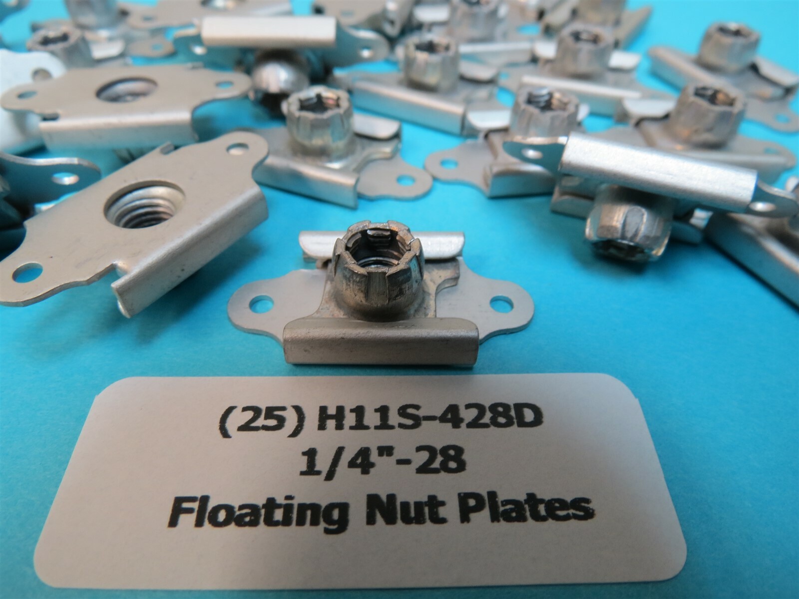 (25) Rare 1/4”-28 WWII Vintage Floating Nutplates Aircraft Anchor Nuts ...