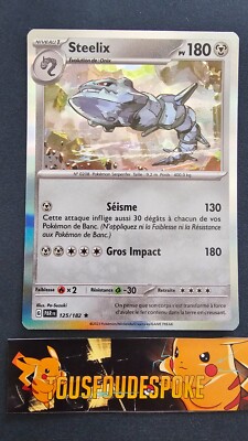 STEELIX 180PV 125/182 - NEUF - HOLO - CARTE POKEMON | eBay