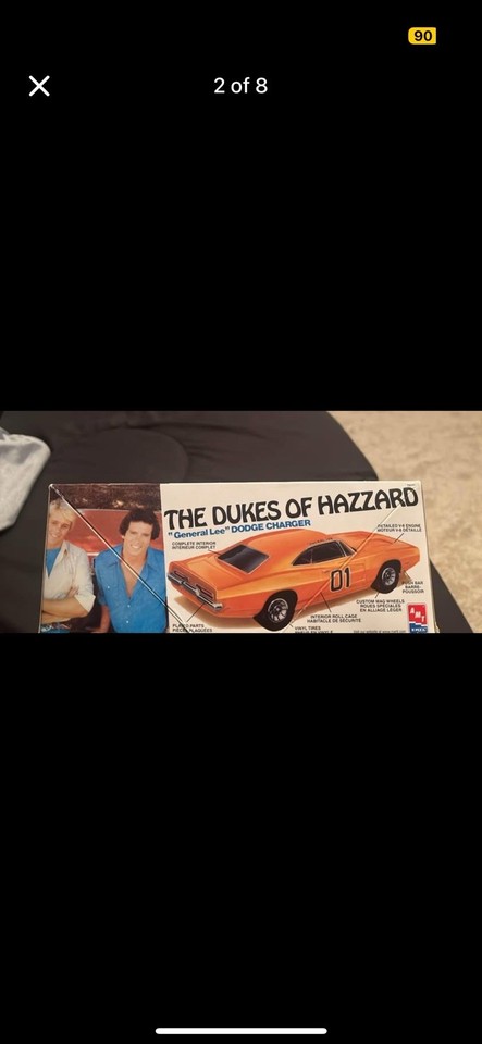 Signed By Cooter,Ben Jonesgg Dukes of hazard Dodge Charger AMT 1/25 ...
