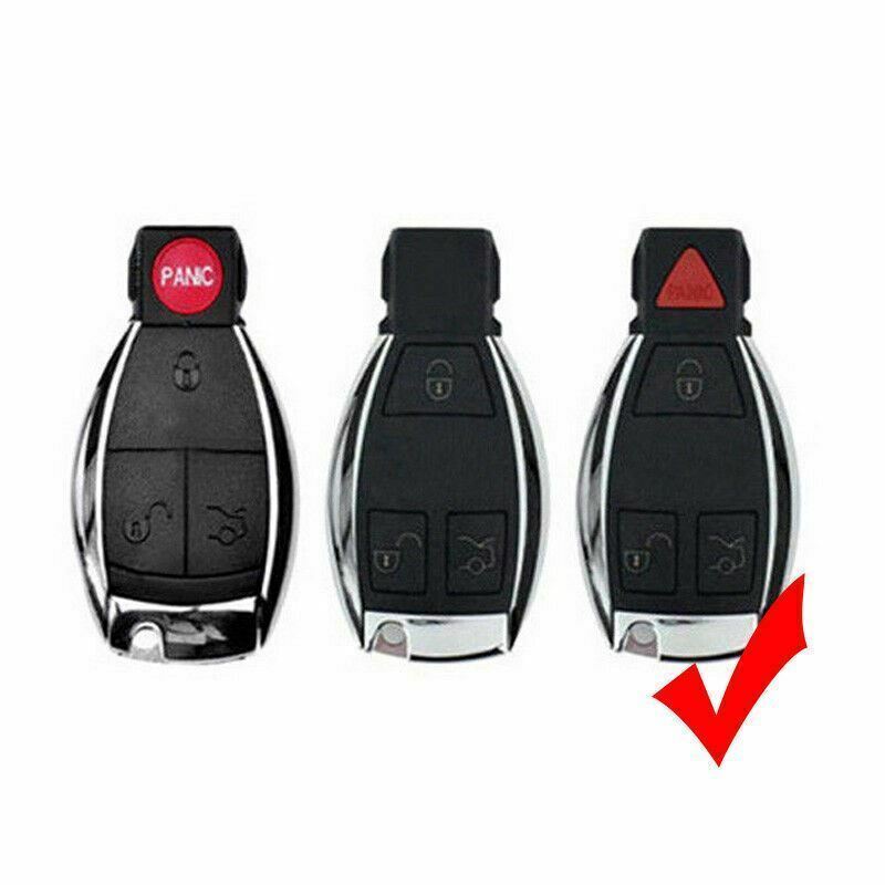 2X Red+Silver TPU Full Covered Smart Key Shell Case For Mercedes Benz A ...