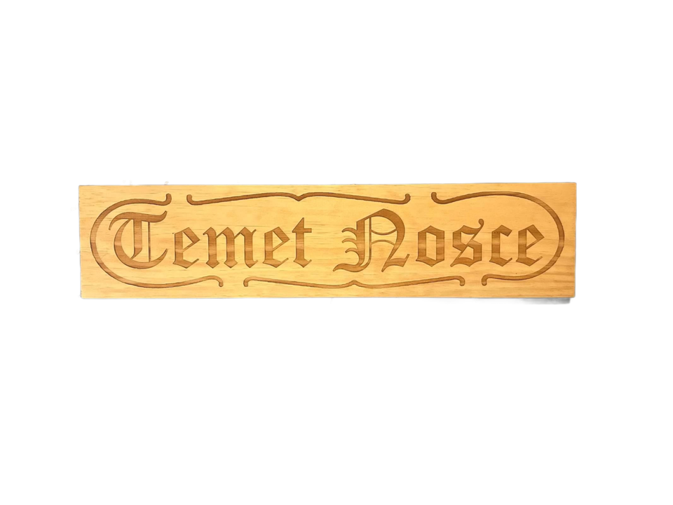 TEMET NOSCE Engraved Sign Wooden Know Thyself Wall SOCRATES Quote The ...