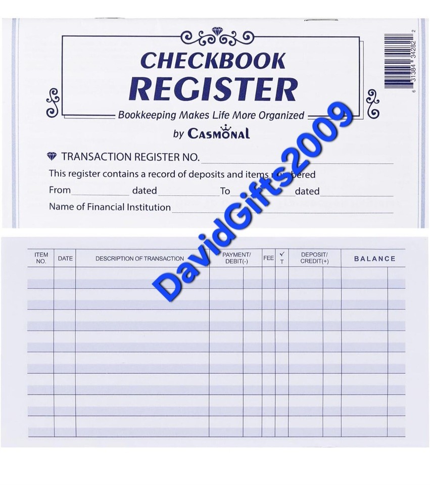 DELUXE BANK CHECKBOOK ACCOUNT REGISTERS DEPOSIT DEBIT TRANSACTION BOOK ...