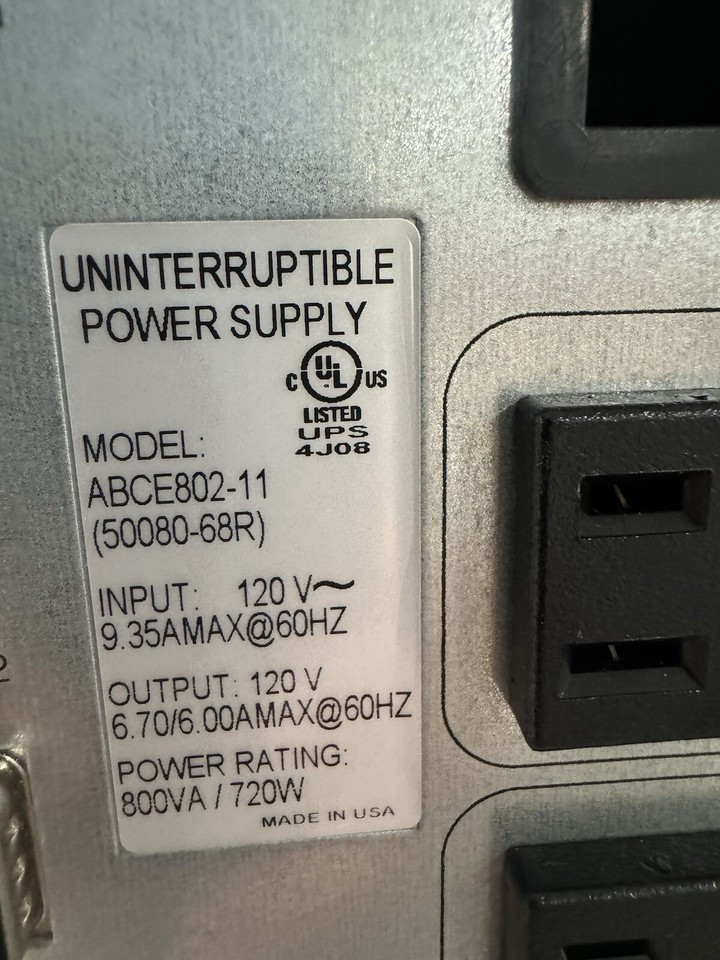 PowerVar uninterruptible Power Supply 50080-68R | eBay