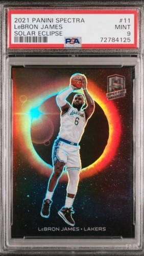 2021 Panini Spectra Lebron James Solar Eclipse Case Hit SSP PSA 9 Pop 7 ...