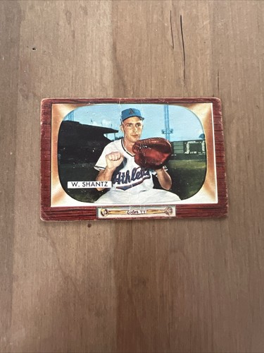 1955 Bowman #175 Billy Shantz GVG RC Rookie Athletics Creased | eBay