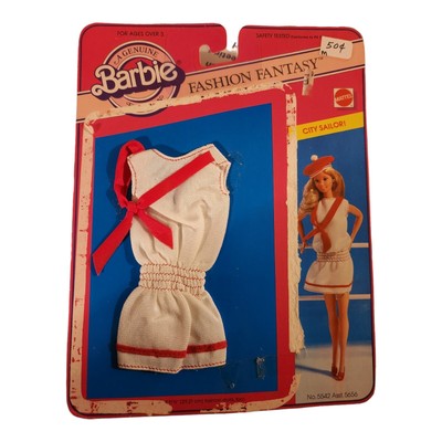 Vintage Barbie Fashion Fantasy City Sailor No.5542 5656 Dress Only On ...