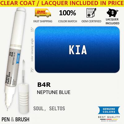 B4R Touch Up Paint for KIA Blue SOUL SELTOS B3A NEPTUNE BLUE Pen Stick ...