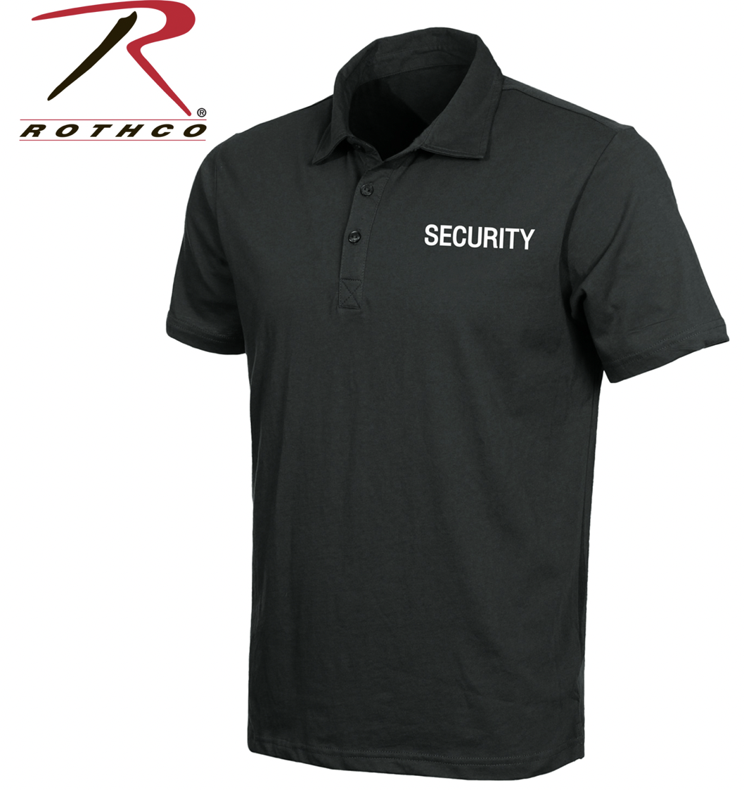 Security police Polo Shirt Law Enforcement Double Sided Black 7698 ...