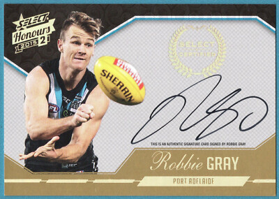 2015 AFL HONOURS [CERTIFIED SIGNATURE CARD] SCS16 Robbie GRAY (PORT ...