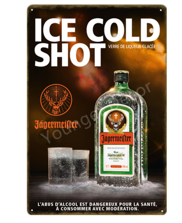 20x30 Jagermeister Classic Metal Tin Signs Home Bar Pub Decor Metal ...