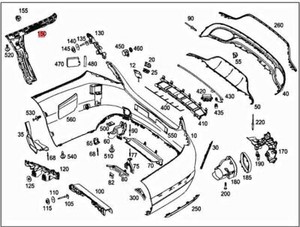 Genuine MERCEDES W205 C-CLASS W205 Side stability 2058801702 | eBay