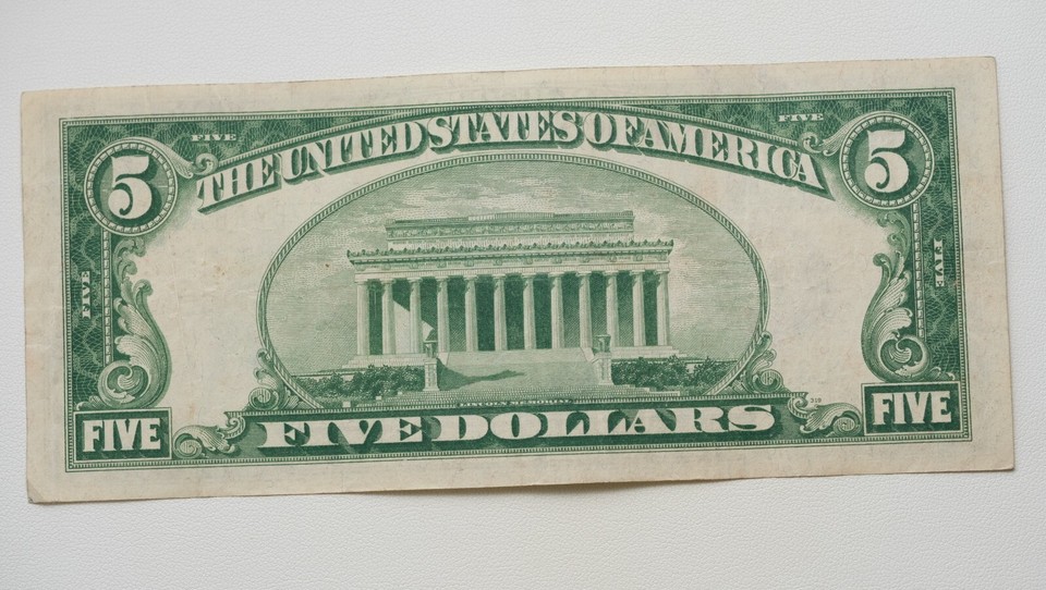 1928 B $5 Five Dollar Federal Reserve Bank of San Francisco Note /A41 ...