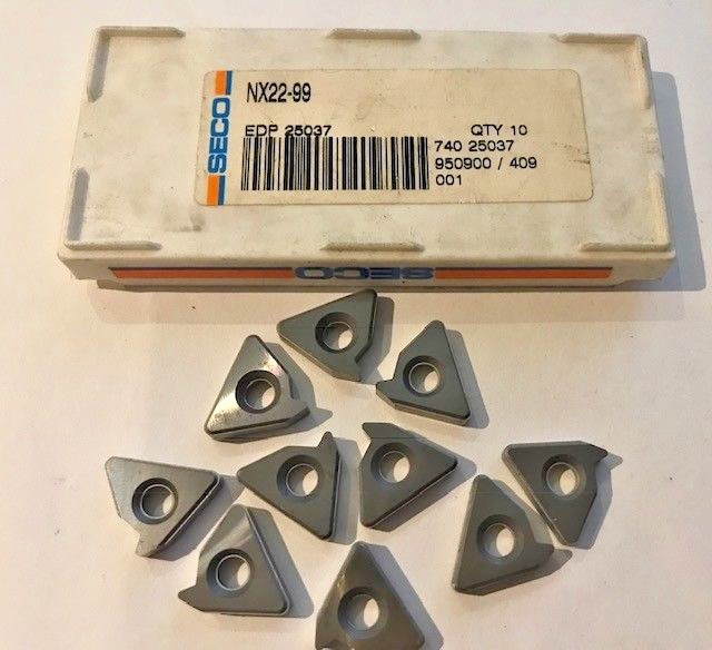 Seco Carbide Inserts - NX22-99 EDP 25037 - Qty. 10 NEW IN BOX | eBay