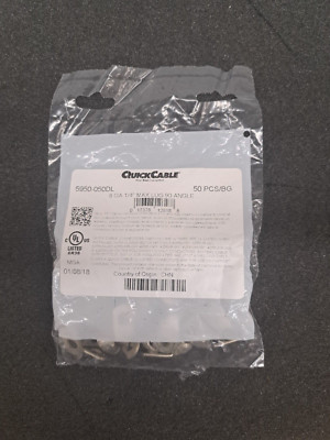 New, QuickCable, 5950-050DL, 8 GA 1/4" Stud 90 Degree Copper Tube Lug, Lot of 50 | eBay