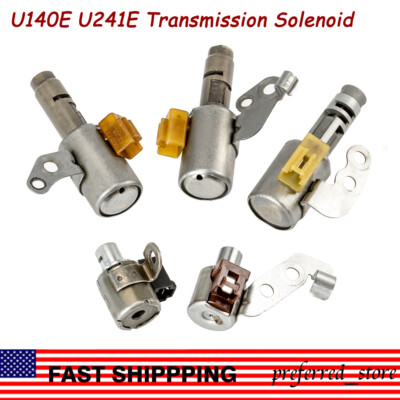 5PCS Transmission Solenoid For Toyota RAV4 CAMRY HIGHLANDER Lexus U140E ...