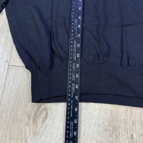 New Tulliano Silk Blend Sweater Mens 3X Pullover Black Mock Neck Preppy ...