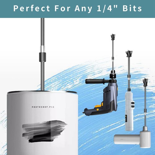 5Pcs Resin Mixer Paddles with 2 for EXTENSION Rods, Reusable Paint ...