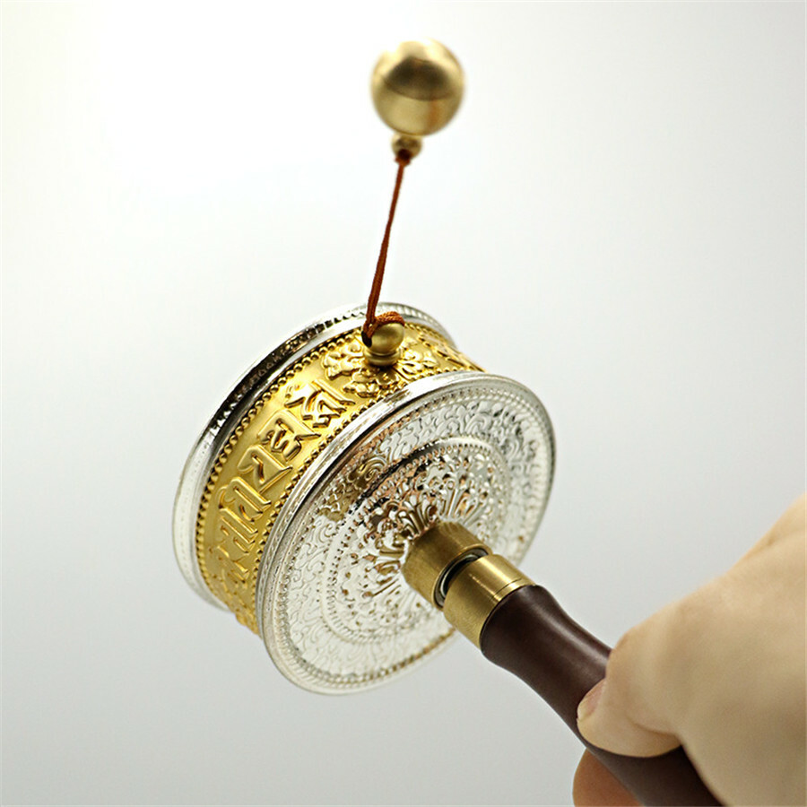 Tibetan Singing Bowls Tibetan Prayer Wheel Tibetan Buddhist Hand Turn ...